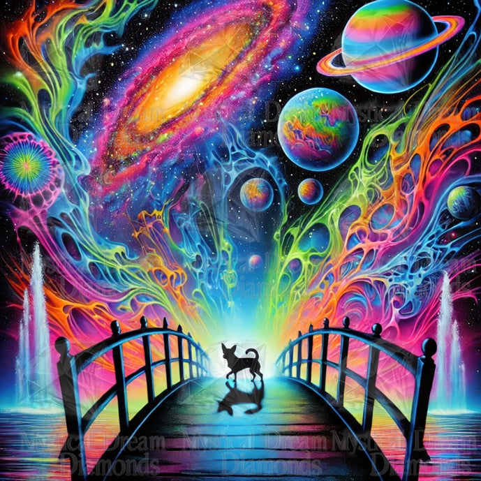 Cosmic Rainbow Bridge by Cocomarshmallow Art Diamond Painting Kit | MDD ...