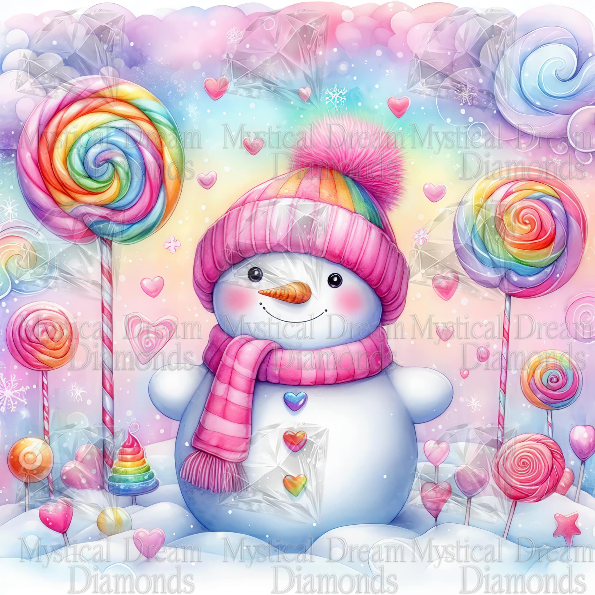 Snowgirl by Cocomarshmallow Art Diamond Painting Kit | MDD – MDD ...