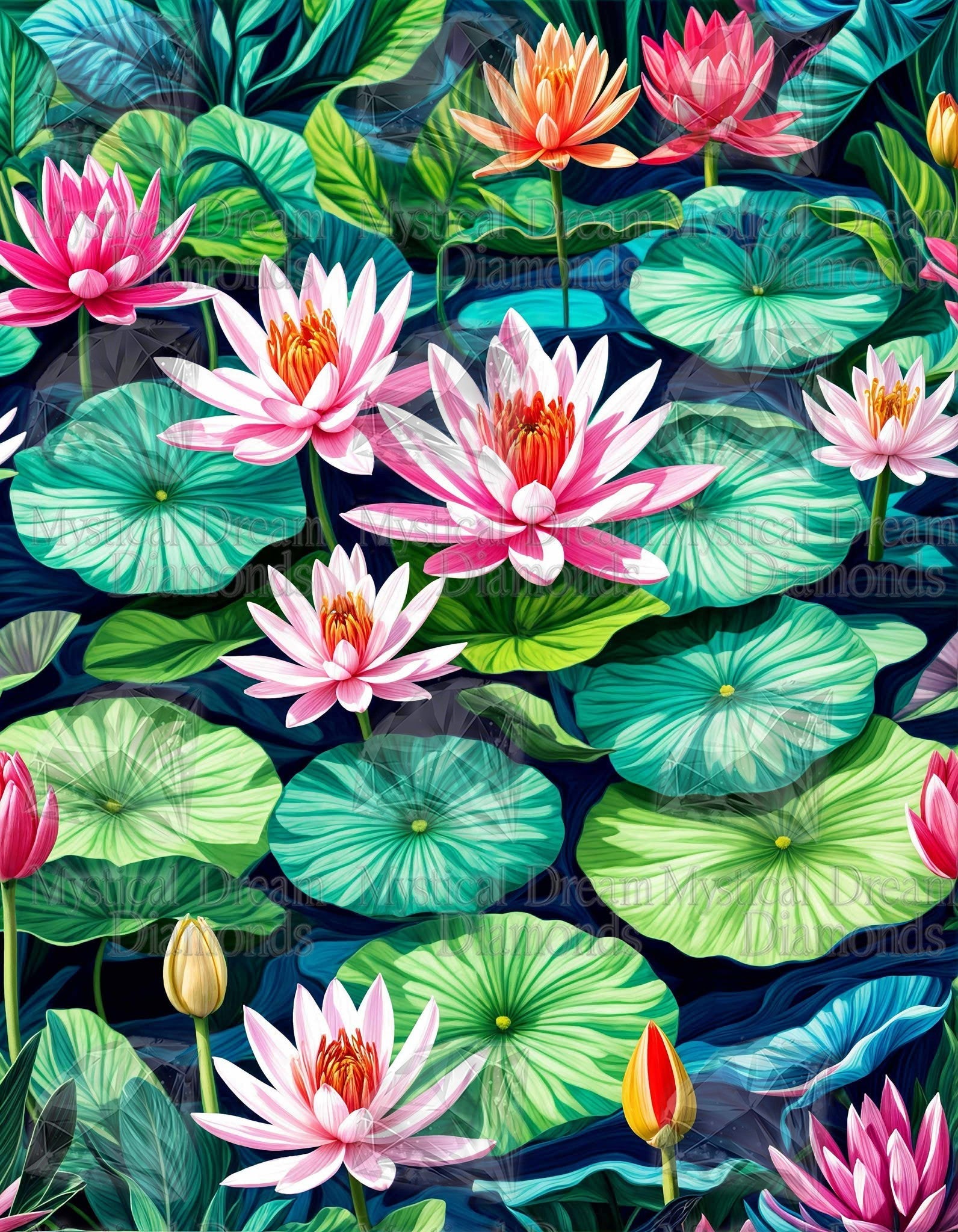 Whispers of the Water Lily by Laura Peres Diamond Painting Kit | MDD ...
